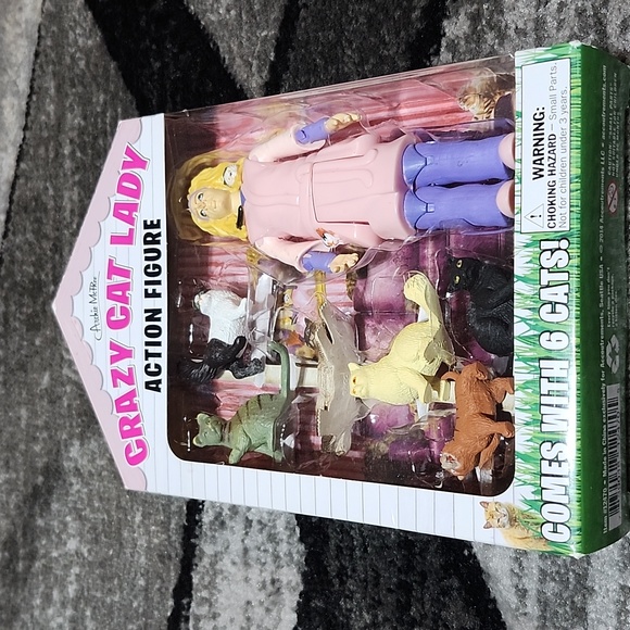 Archie Mcphee | Other | Crazy Cat Lady Action Figure By Archie Mcphee ...